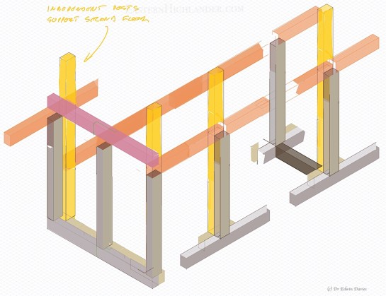 Post and beam isometric construction drawings | Eastern Highlander