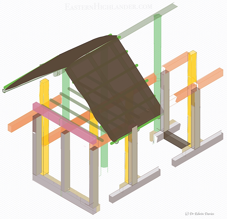 Post and beam isometric construction drawings | Eastern Highlander