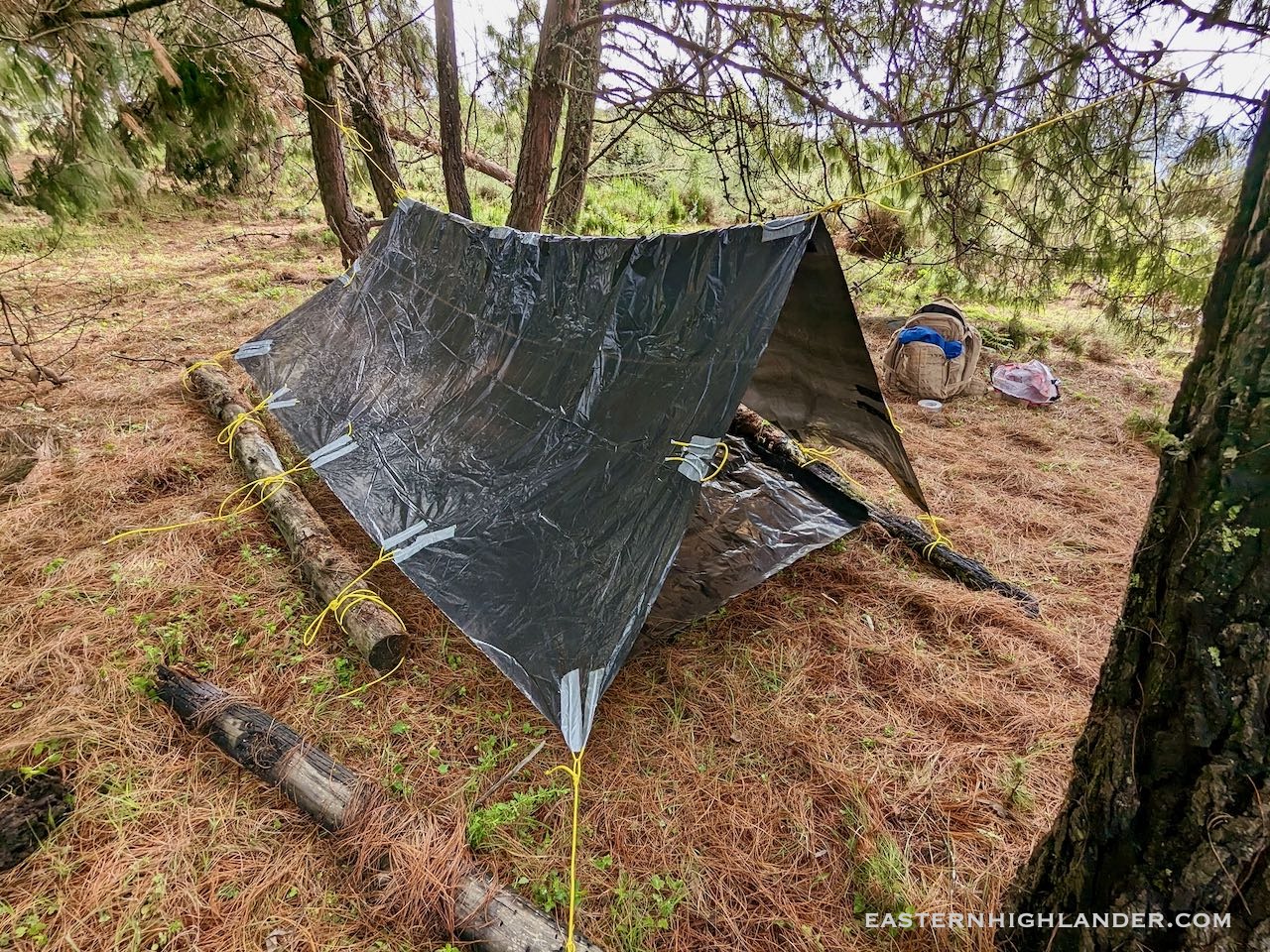 The Black Plastic Tarp Tent 2023 Part 1 | Eastern Highlander