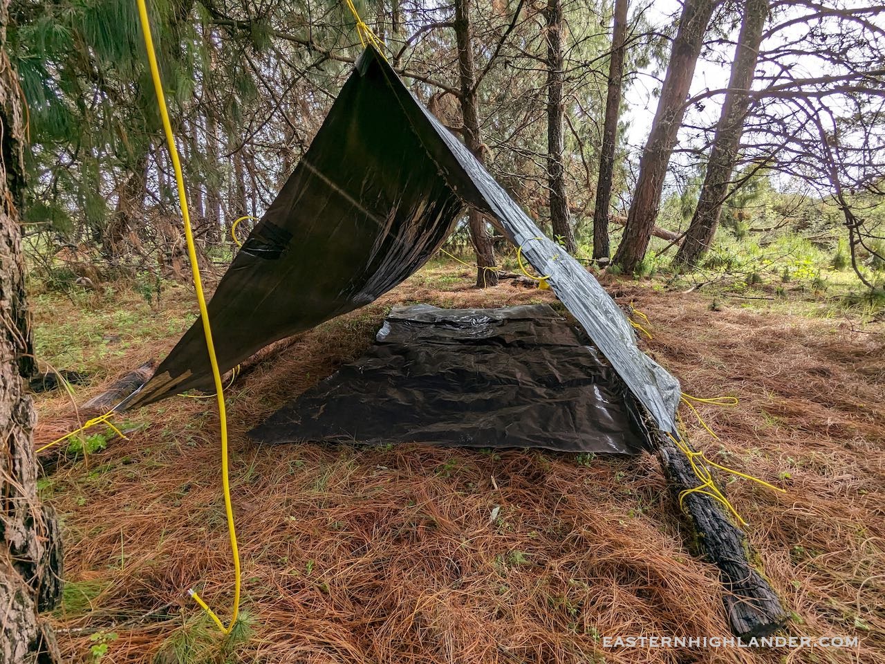 The Black Plastic Tarp Tent 2023 Part 1 | Eastern Highlander