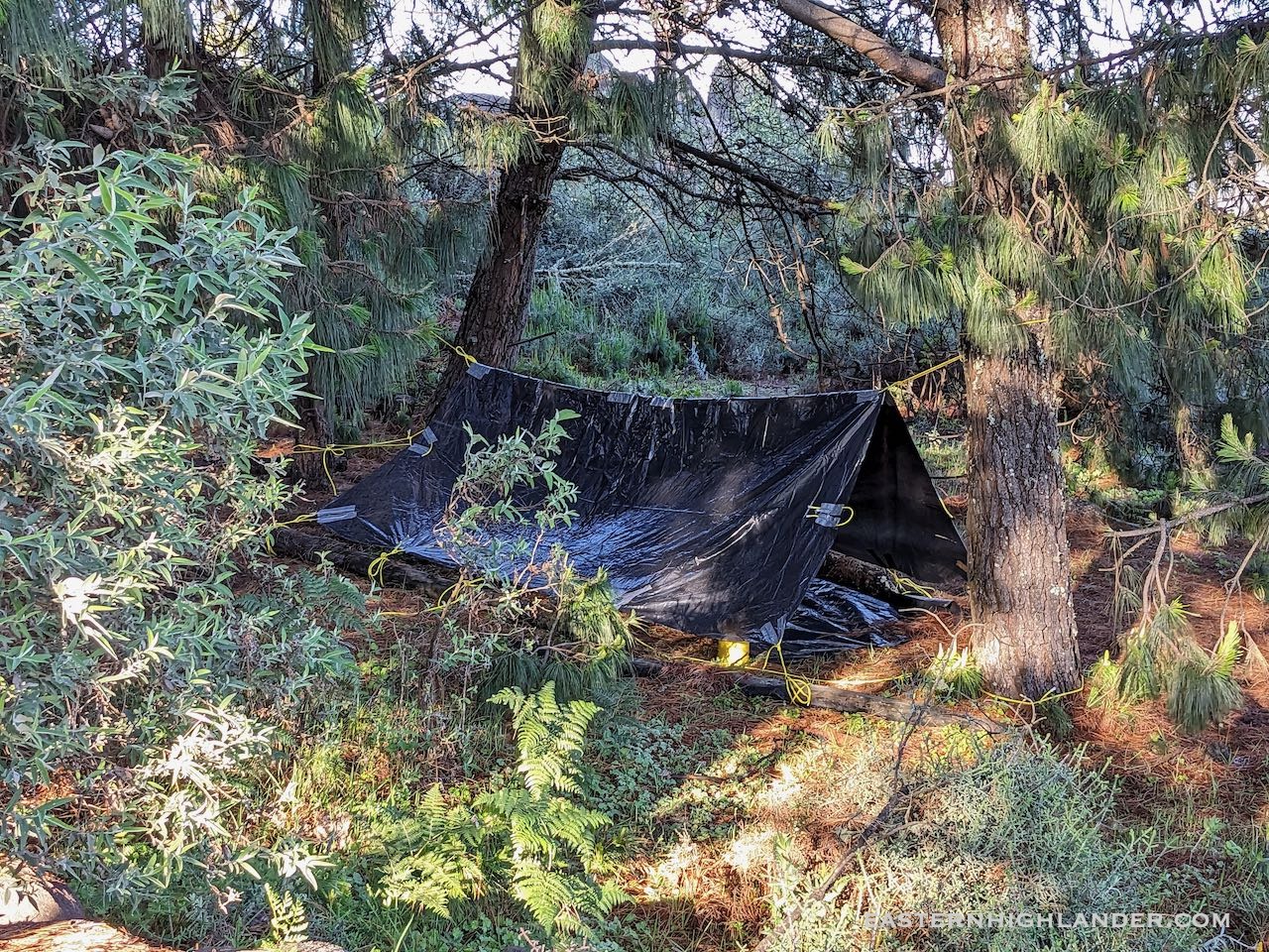 The Black Plastic Tarp Tent 2023 Part 1 | Eastern Highlander
