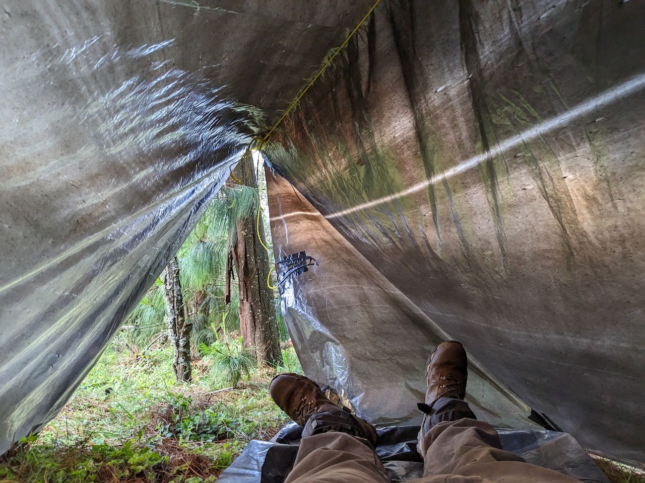 The Black Plastic Tarp Tent part 2 | Eastern Highlander